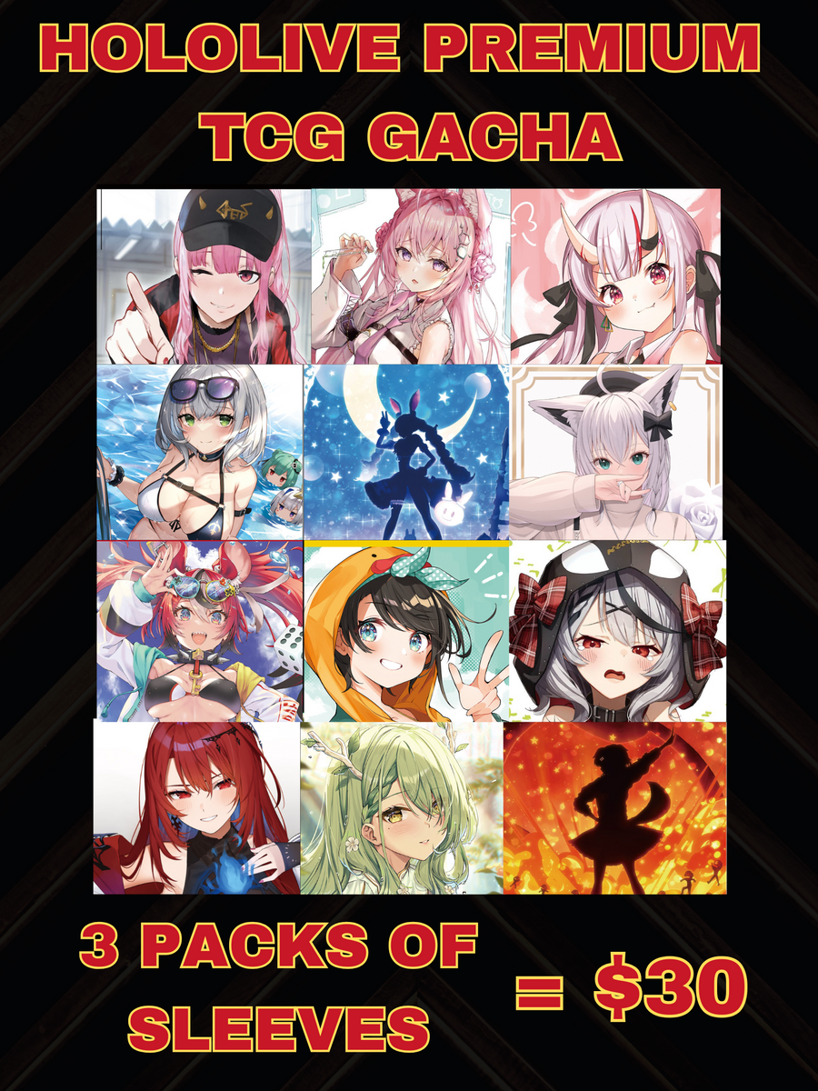 [HOLOLIVE] Trading Card Sleeve GACHA (3 Packs) LIMITED QUANTITY – Holy ...